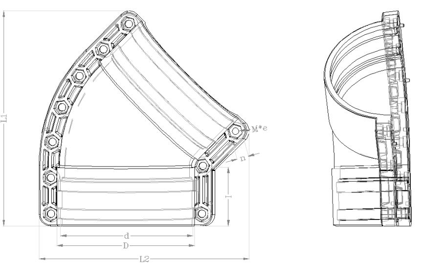 Split 45° Elbow - SuZhou Verygreen New Material Co.,LTD
